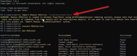 How to install and use the MSOL PowerShell module - Scripting up in the Cloud