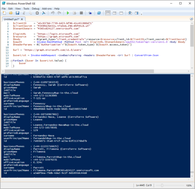 How to use the Microsoft Graph API with PowerShell - Scripting up in ...